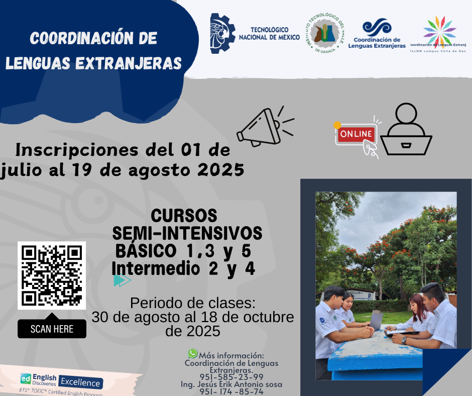 Coordinación de Lenguas Extranjeras – GTyV
